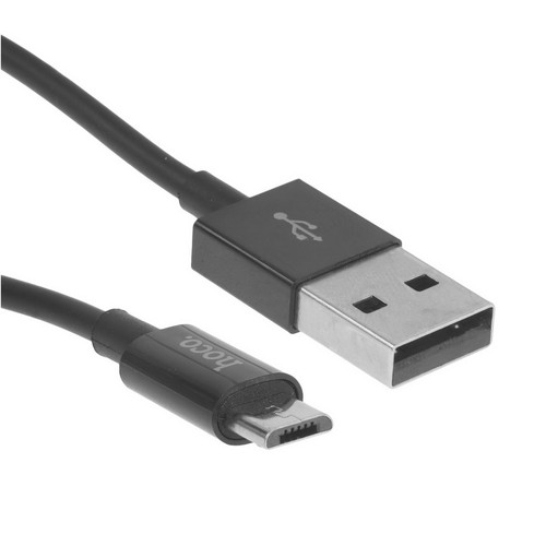 Купить Кабель Hoco micro USB-B - USB Type-A черный 1 м в интернет ...
