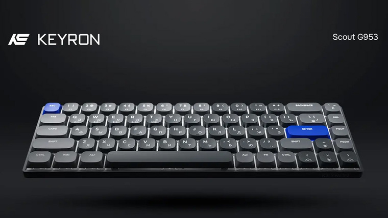 ⚡В DNS появилась беспроводная механическая клавиатура KEYRON Scout G953 ...