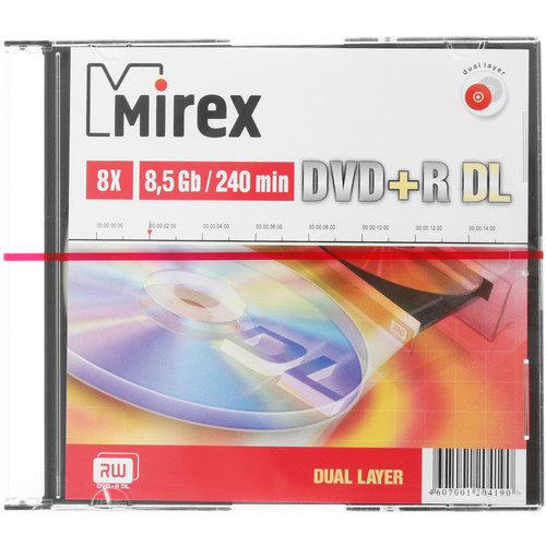 Купить DVD-диск Mirex DVD+R DL в интернет-магазине DNS. Характеристики ...