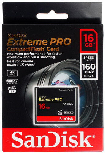 Купить Память SanDisk Extreme Pro (CF) 16 GB 160MB/s в интернет ...